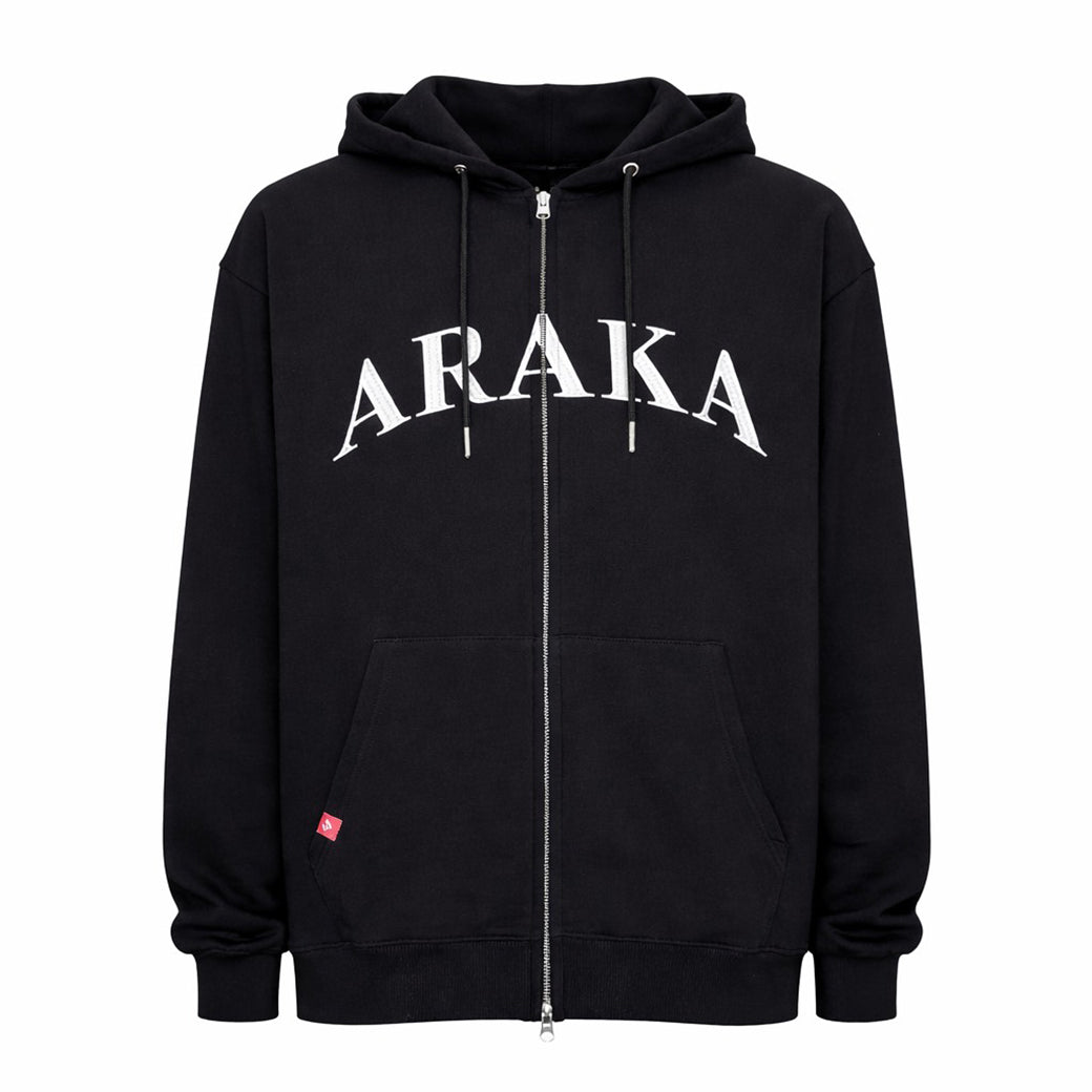 ARAKA ARCH LOGO ZIP HOODIE